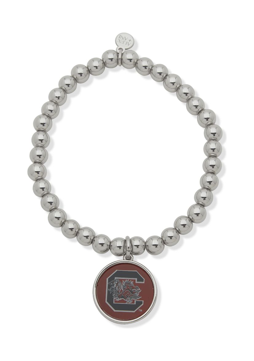 Alex and Ani Silver Tone University of South Carolina Stretch Bracelet ...