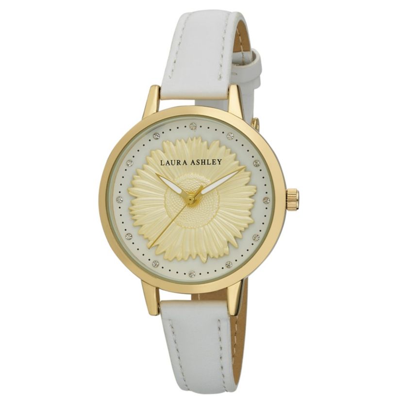 Laura Ashley Round Floral Bounty Strap Watch | Belk