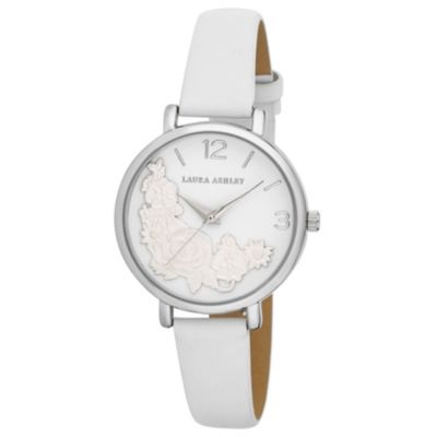 Laura Ashley Round Floral Bounty Strap Watch | Belk