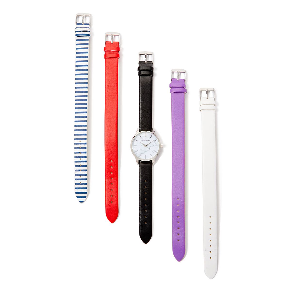 Laura Ashley Watch Set 5 Interchangeable Straps | Belk