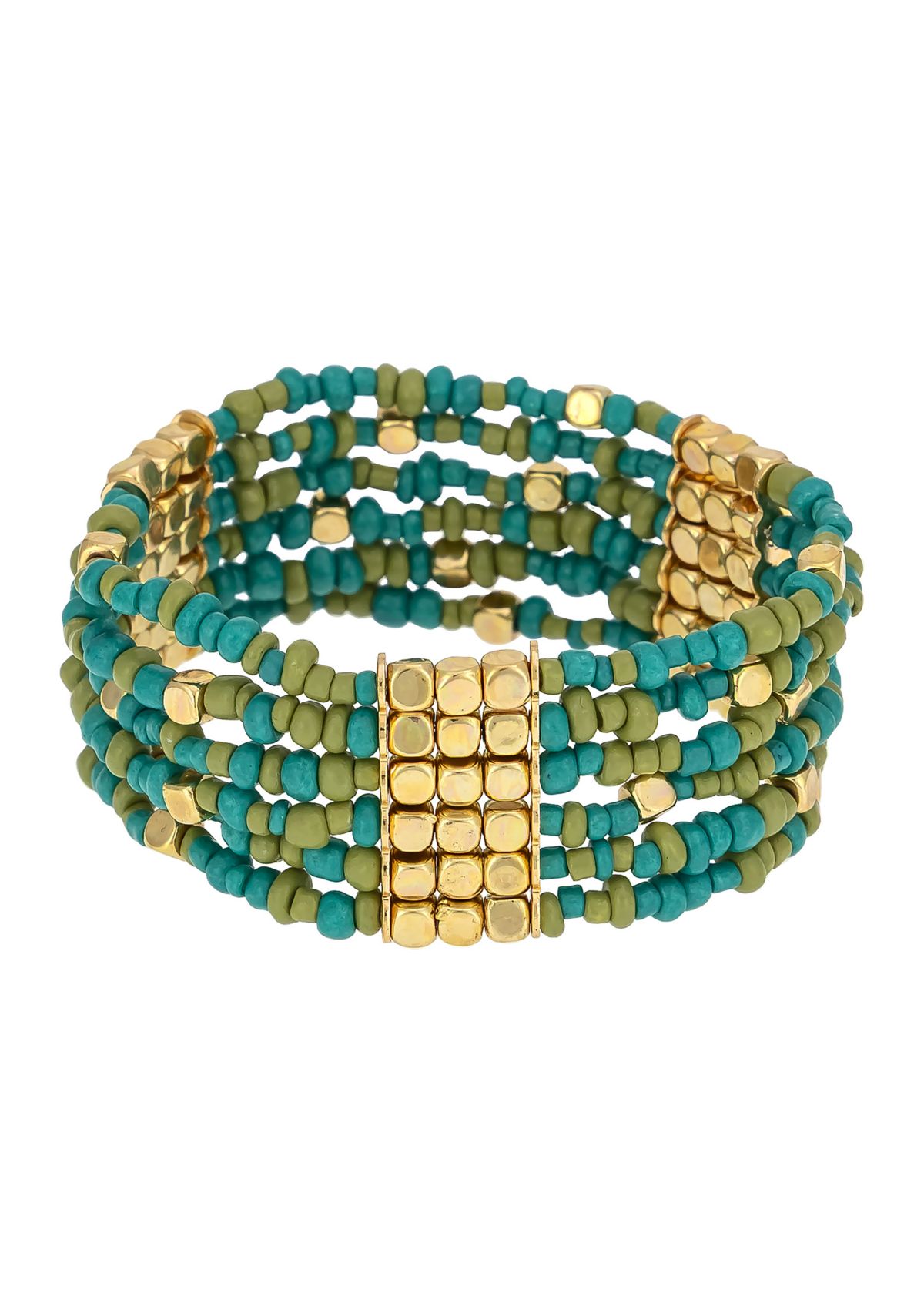 Wonderly Multi Row Seed Bead Stretch Bracelet | Belk