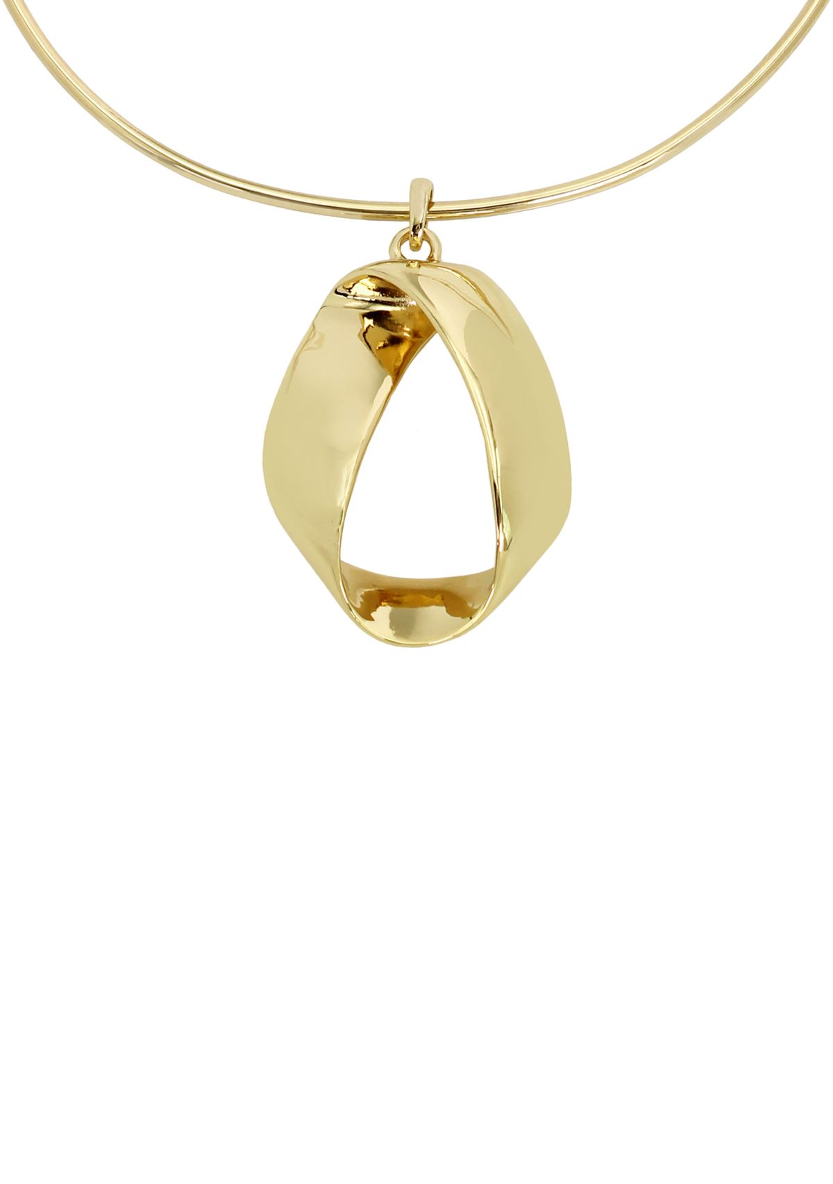 Robert Lee Morris Soho Sculptural Pendant Wire Necklace | Belk