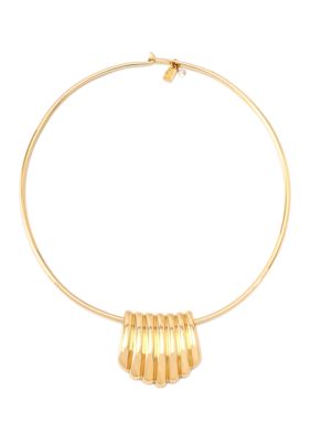 Robert Lee Morris Soho Ribbed Tube Statement Wire Necklace | Belk
