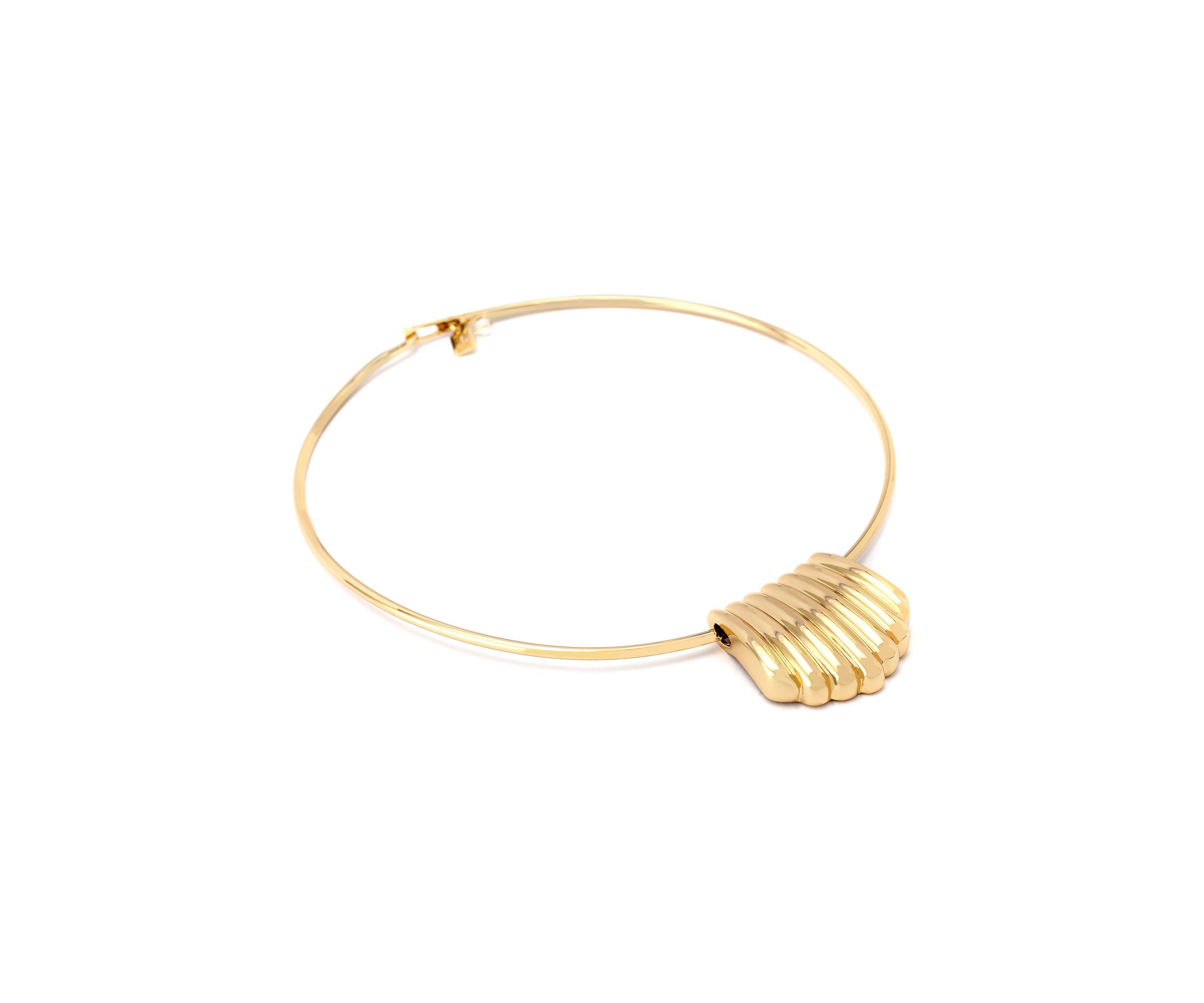 Robert Lee Morris Soho Ribbed Tube Statement Wire Necklace | Belk