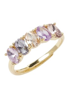 evie & emma Amethyst June Birthstone Band Ring | belk