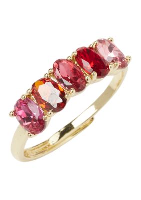 evie & emma Ruby July Birthstone Band Ring | belk