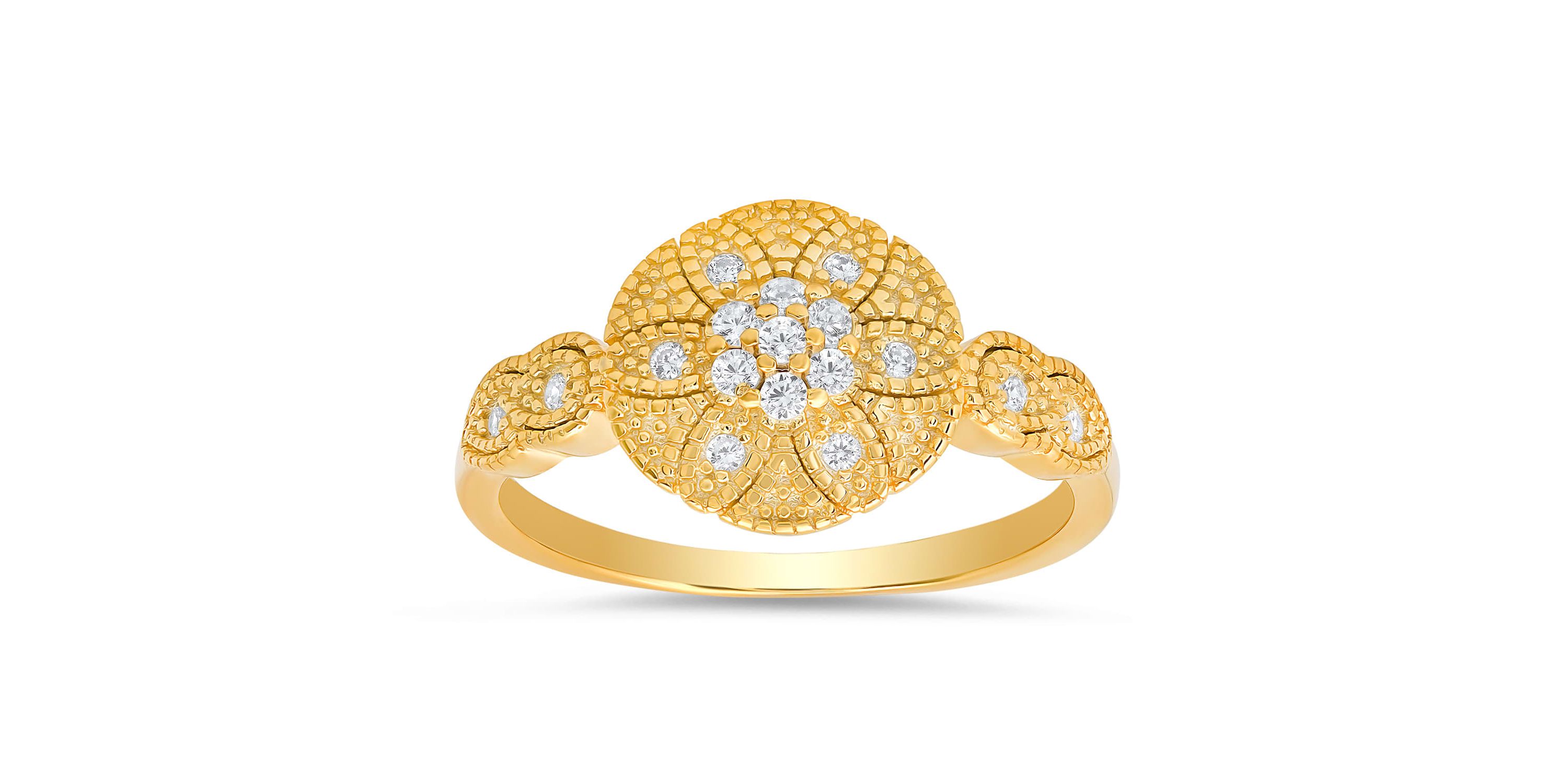 Kylie Harper Lab Created Sterling Silver Vintage Floral Ring | Belk