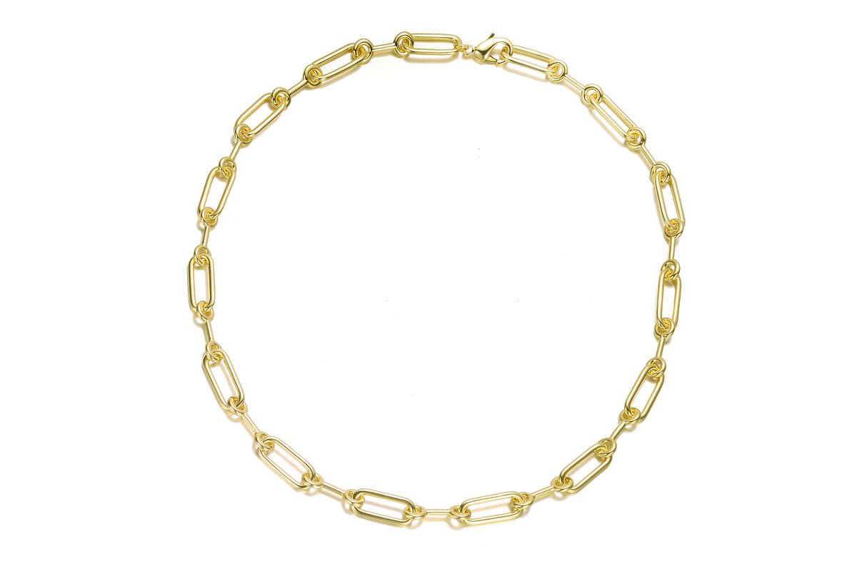 Rozzato Lab Created 14K Gold Plated Chain Necklace for Kids/Teens | Belk