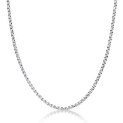LYNX 3.5mm Stainless Steel Round Box Chain Necklace | belk