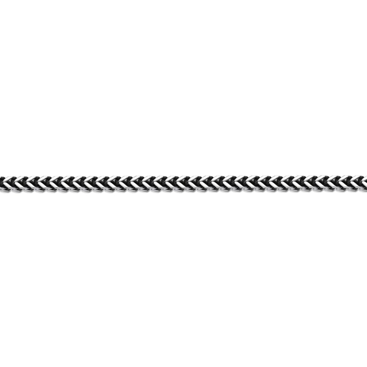 LYNX 4mm Stainless Steel Foxtail Chain with Push Lock | Belk