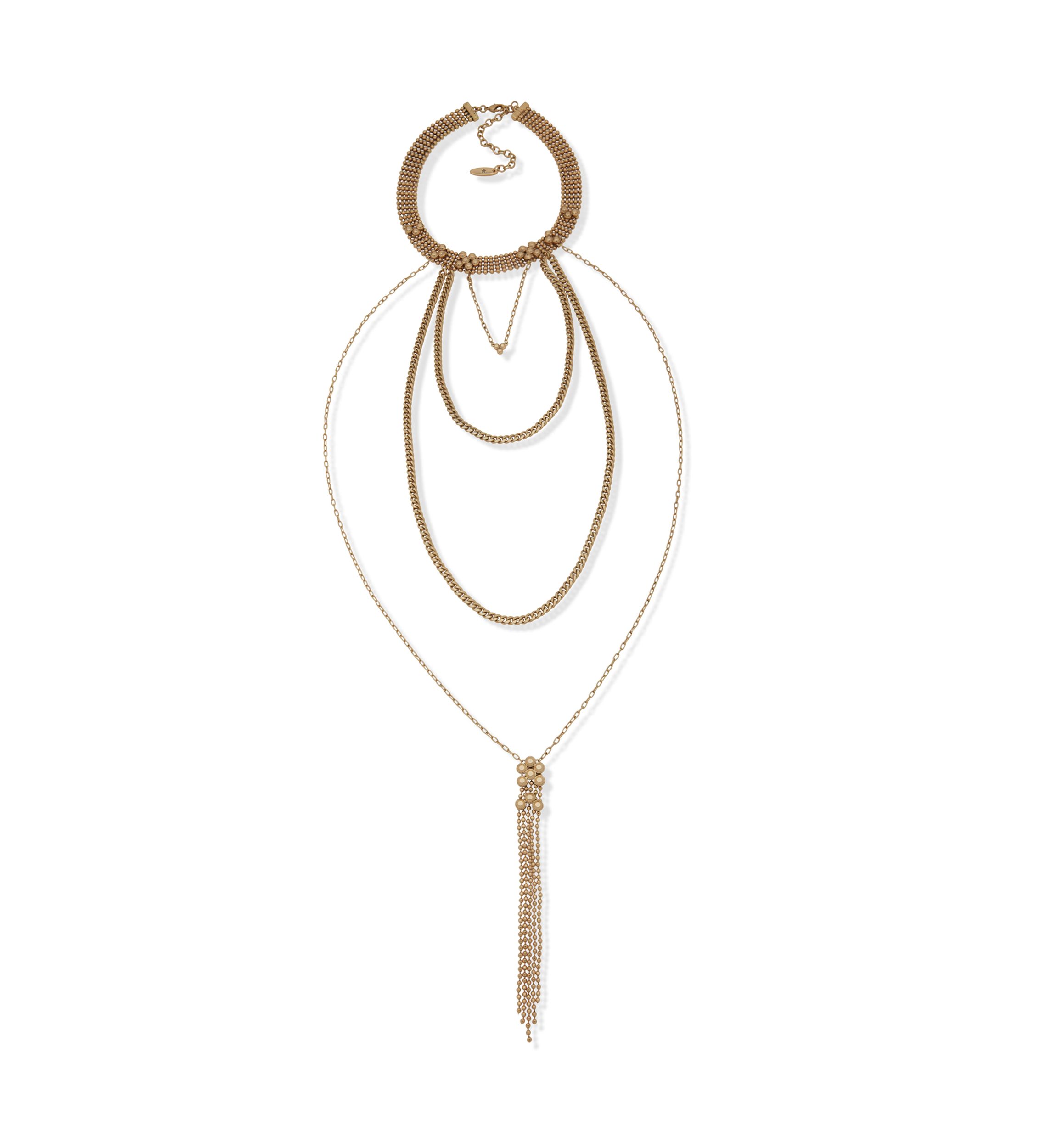 Lainey Wilson Gold Tone Choker Swag Chain Pendant Necklace | Belk