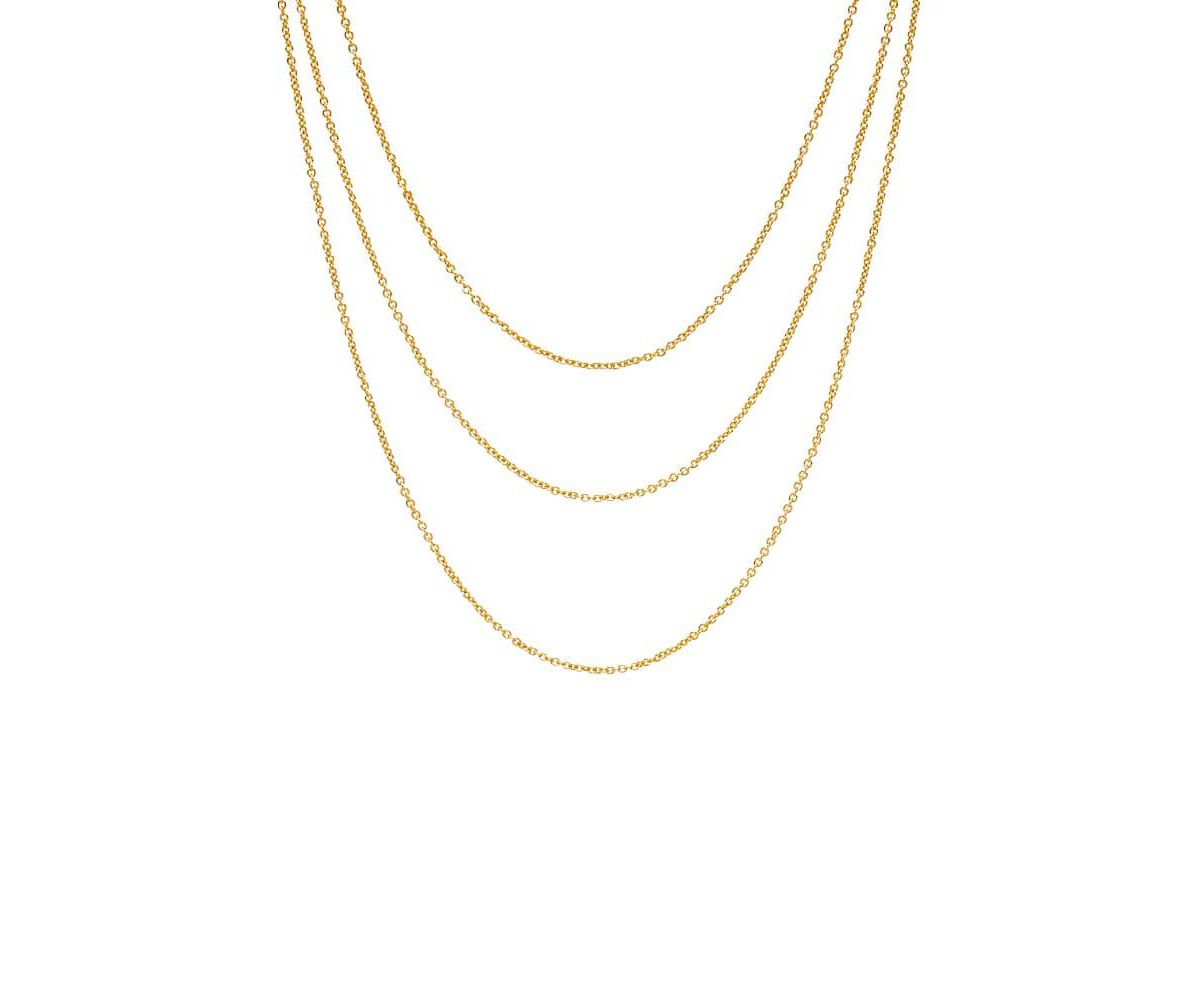 By Adina Eden Dainty Cable Chain Necklace Combo Set | Belk