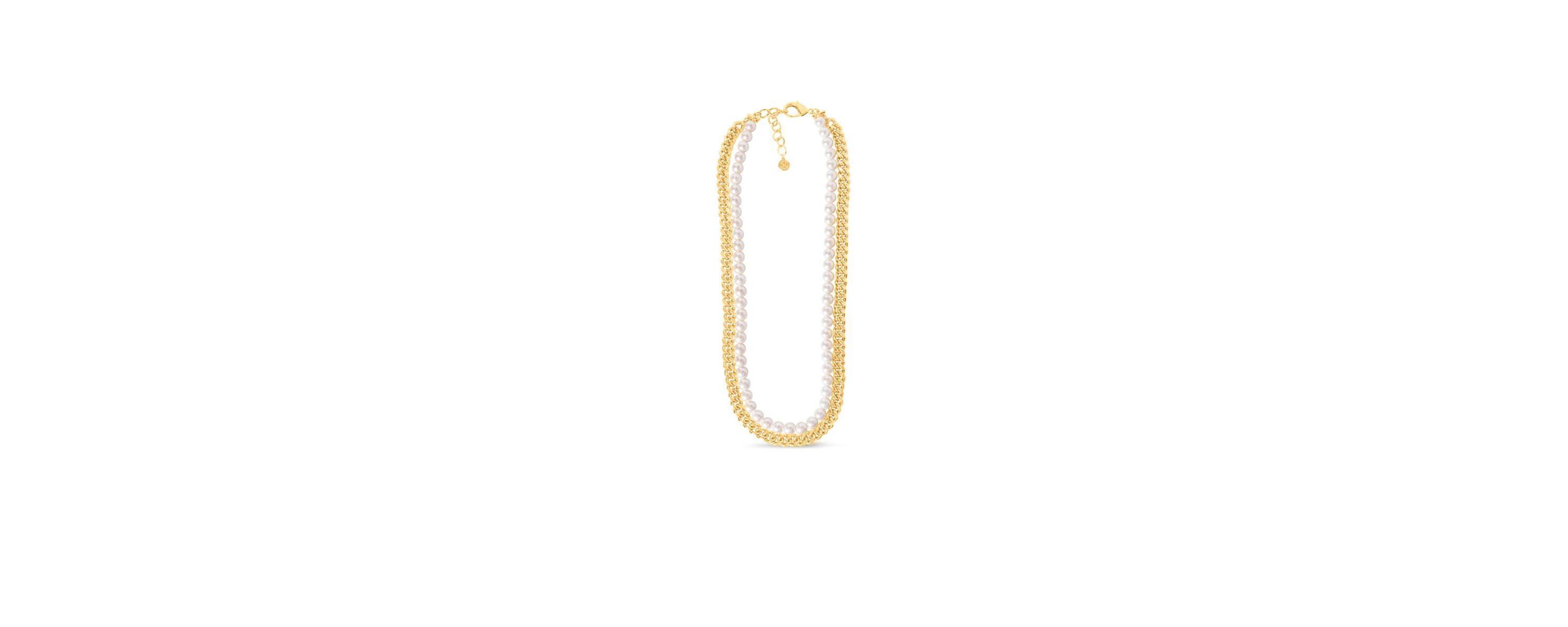 Martha Stewart Pearl and Curb Chain Necklace In Gold, 24 Inches For ...