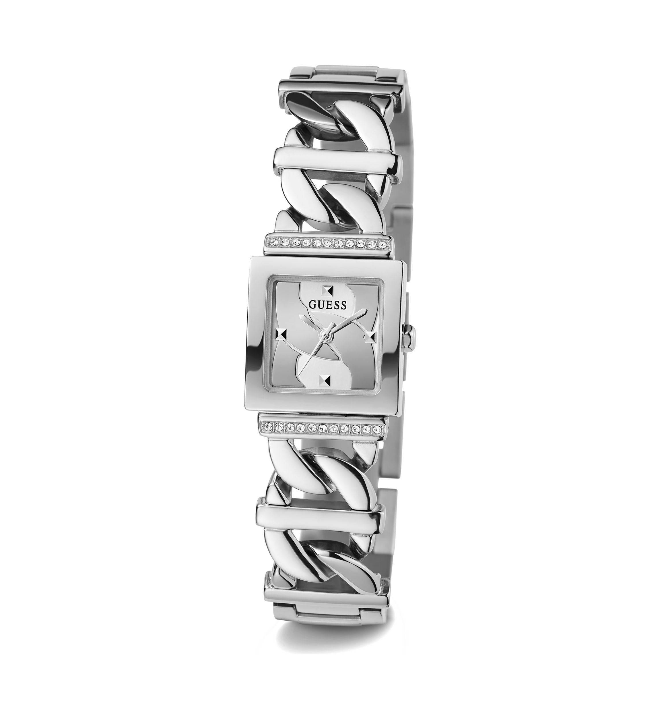 GUESS® Stainless Steel Runaway Chain Watch | Belk