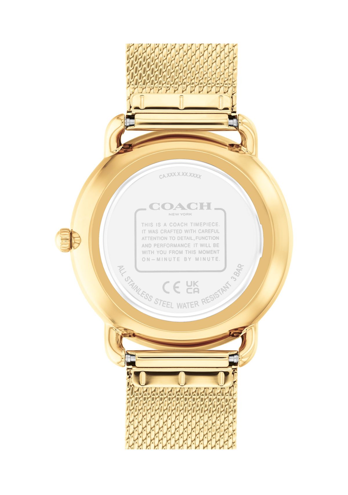 COACH Elliot Stainless Steel Mesh Bracelet Watch | Belk