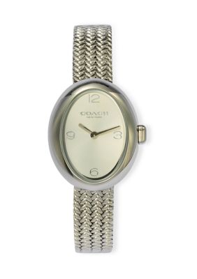 COACH Sammy Stainless Steel Mesh Bracelet Watch | Belk