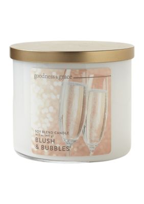 goodness & grace Blush + Bubbles Candle 3 wick | belk