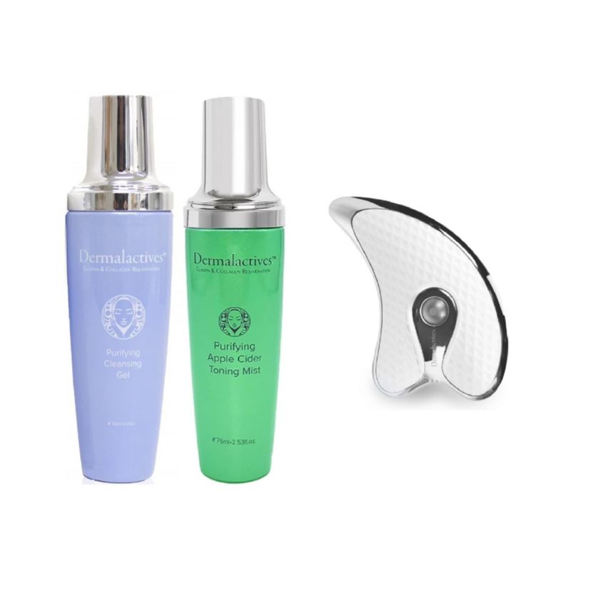 Dermalactives Purifying Apple Cider Toner Mist + Purifying Cleansing ...