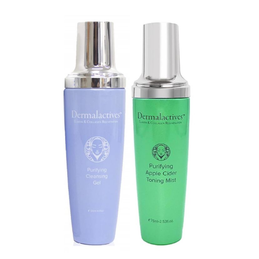Dermalactives Purifying Apple Cider Toner Mist + Purifying Cleansing ...