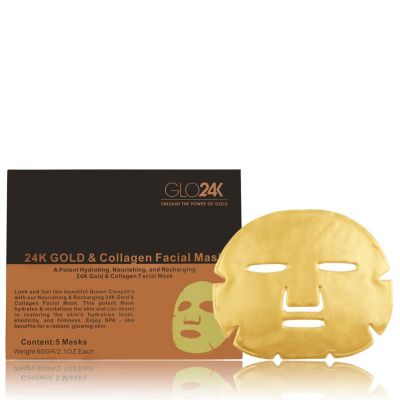 GLO24k 24K Gold & Collagen Facial Mask (Pack of 5) | belk