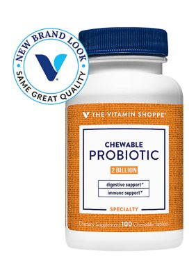 The Vitamin Shoppe® Chewable Probiotic - 2 Billion CFUs - Strawberry ...