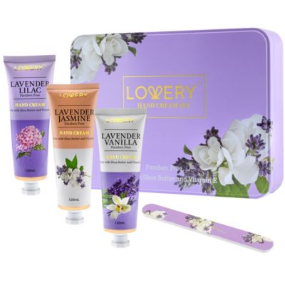 Lovery Lavender Hand Lotion Set - Pack of 3 Luxury Hand Creams - Bonus ...