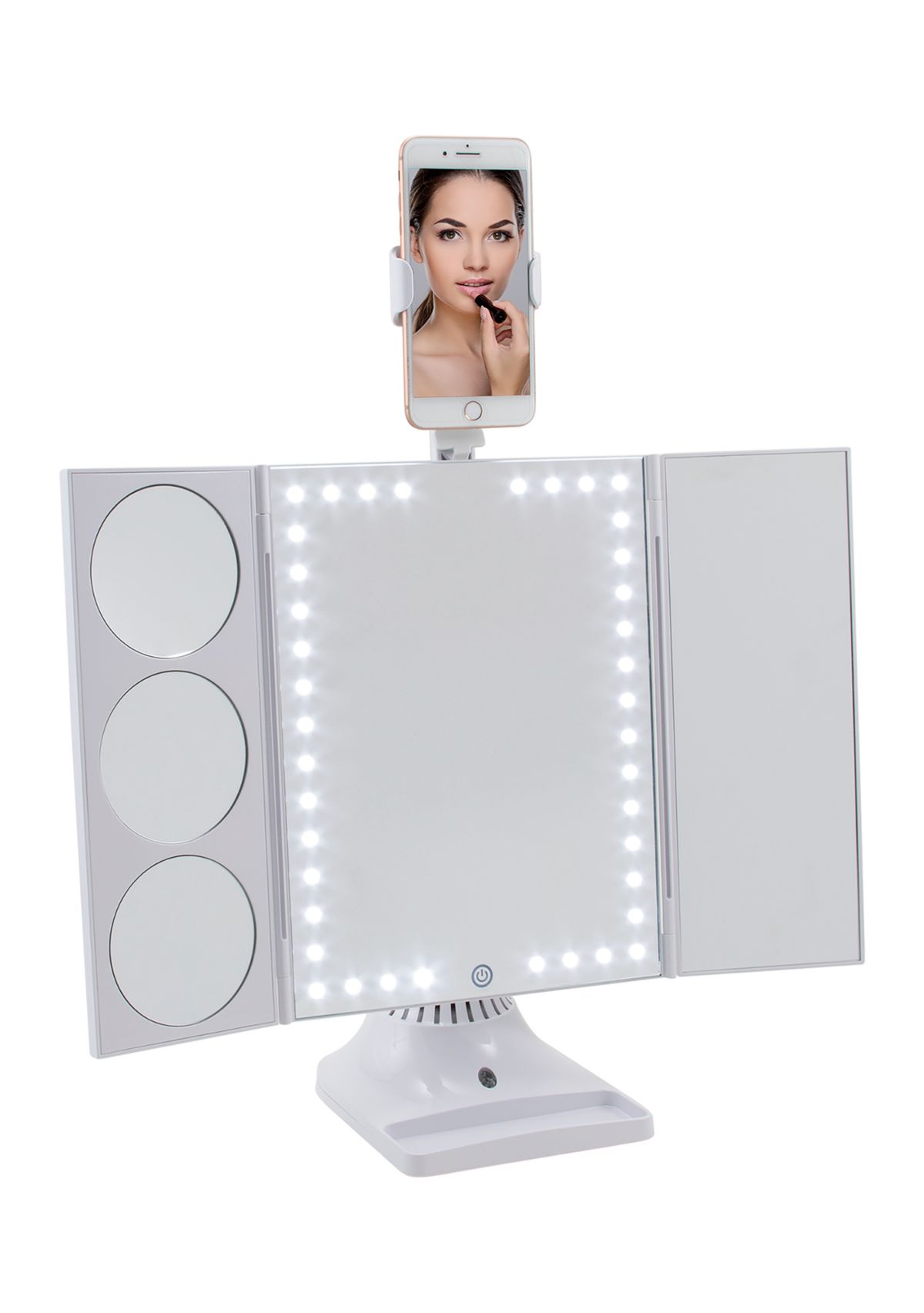 GloTech LED Mirror with Phone Holder and Speaker | Belk