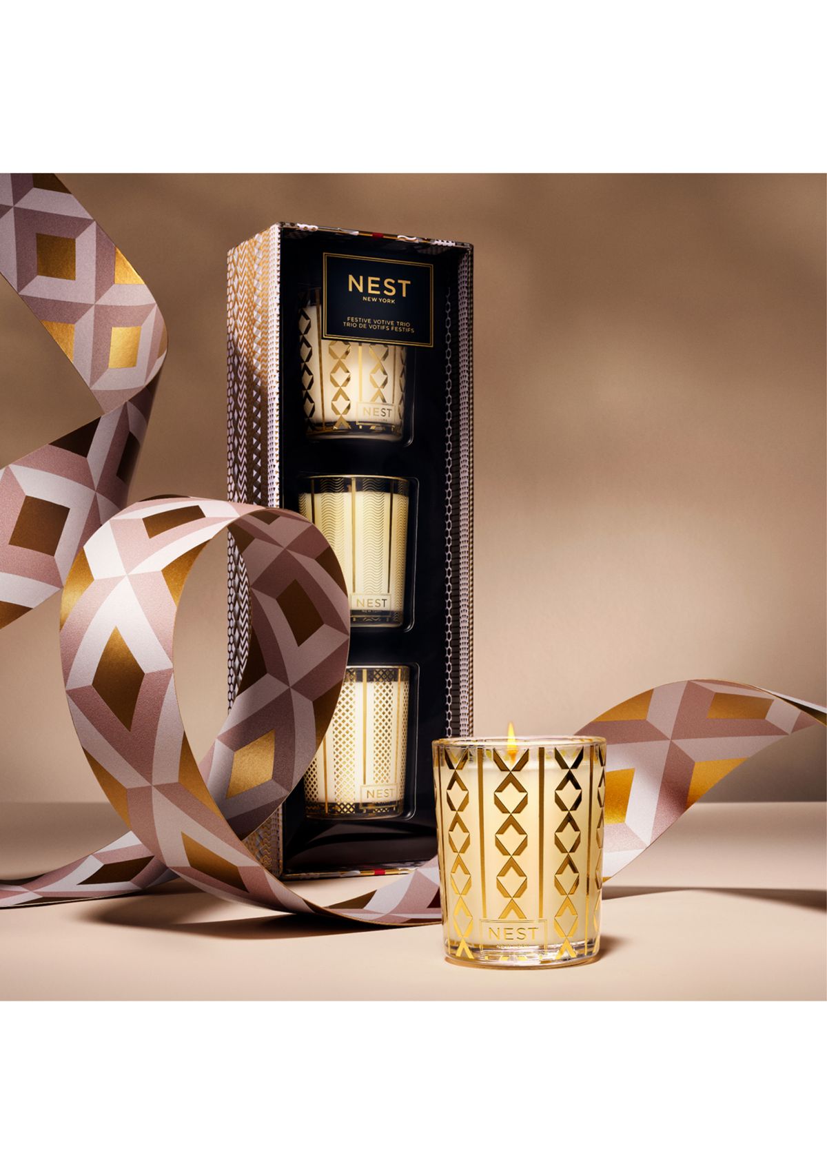 NEST New York Festive Votive Candle Trio Set | Belk