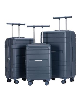 French Connection Saint Martin 3pc Wing-on Expandable Rolling Hardside ...