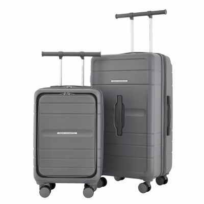 French Connection Saint Martin 2pc Wing-on Expandable Rolling Luggage ...
