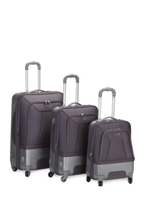 Rockland 3 Piece Rome Hybrid Spinner Luggage Set | belk