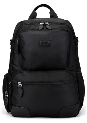 ELLE Voyage 20L Twill and Vegan Leather Backpack | belk