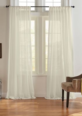 Elrene Asher Cotton Voile Cottage Core Sheer Window Curtain Panel | belk