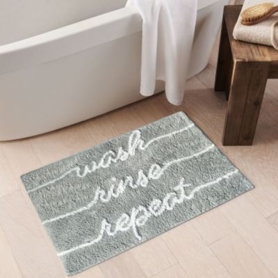 Elrene Wash Rinse Repeat Word Novelty Cute Bath Rug | belk