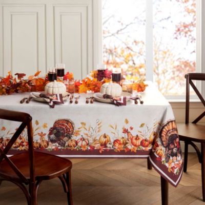 Threadmade Home Autumn Heritage Turkey Engineered Rectangular ...
