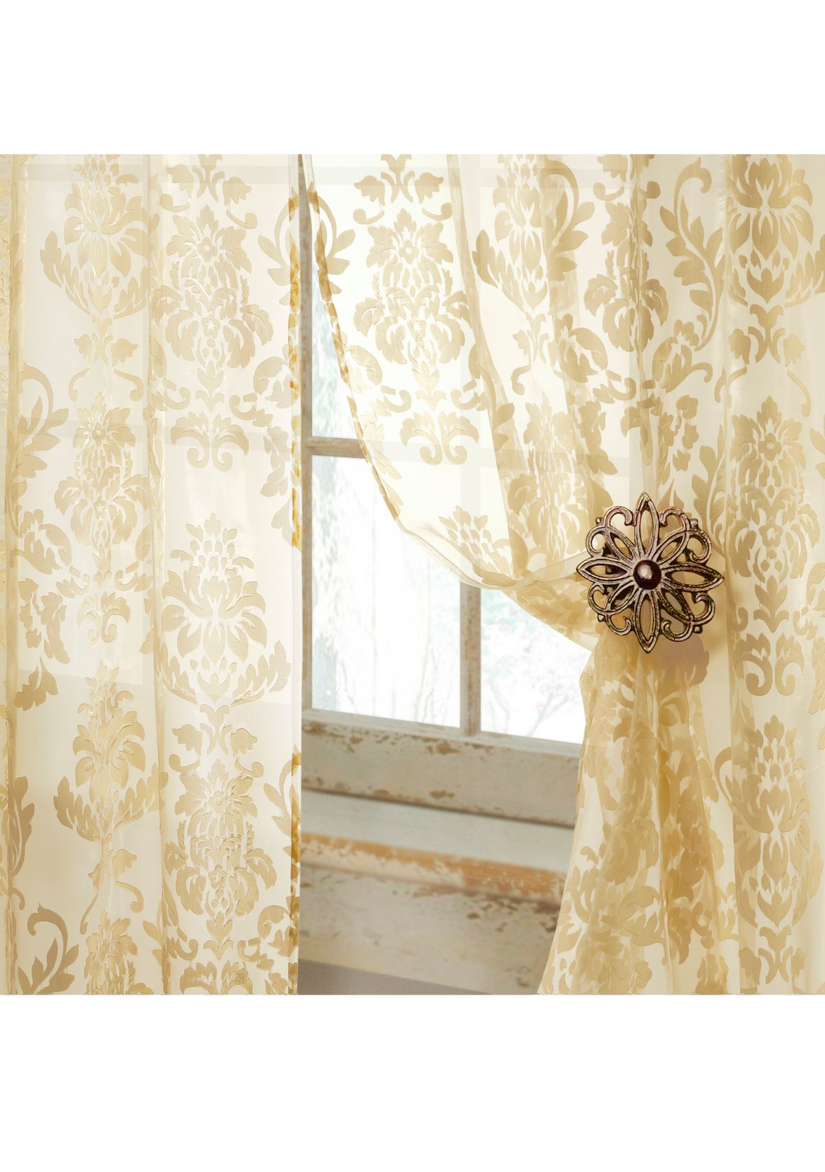 Elrene Valentina Sheer Single Window Panel | Belk