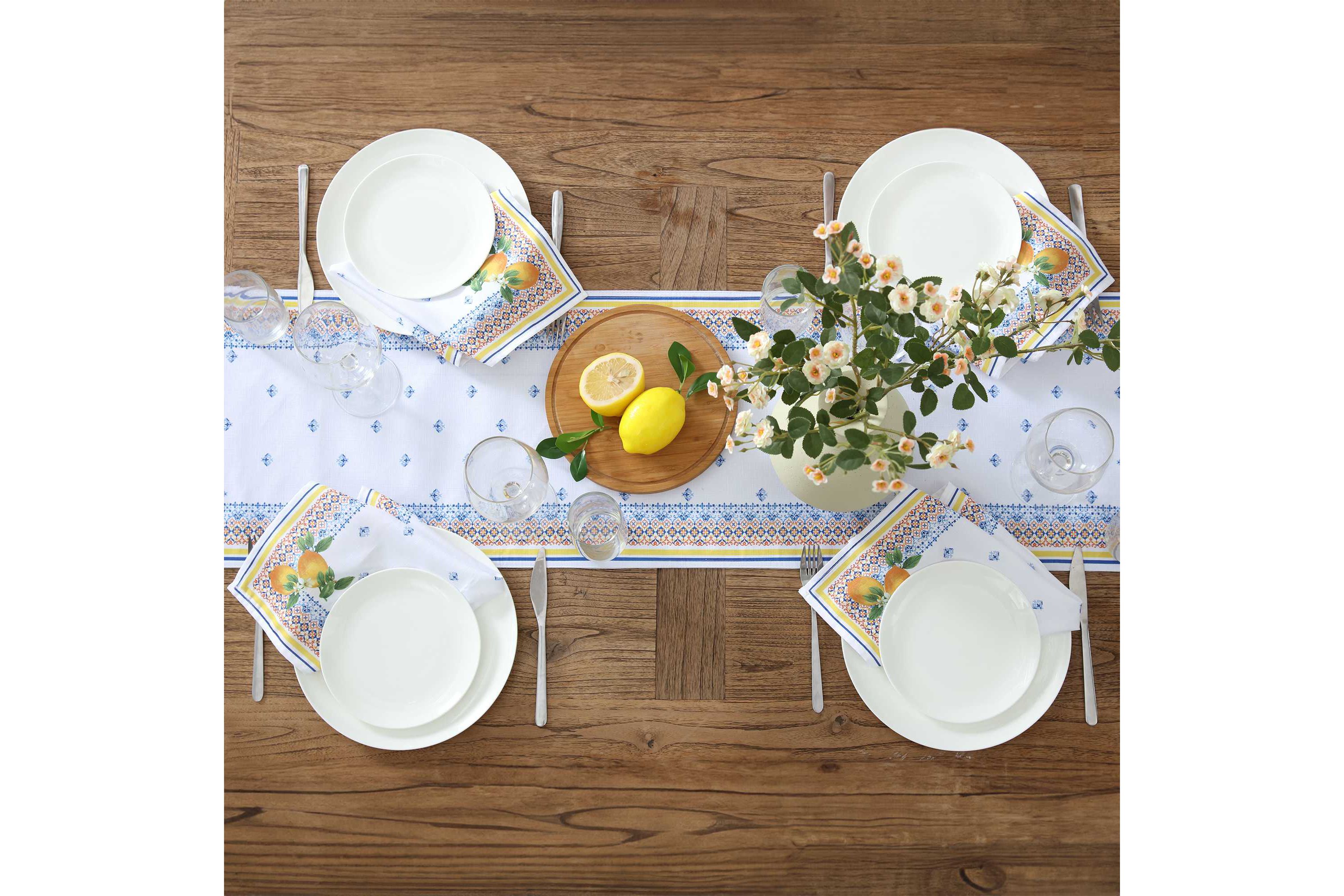 Elrene Capri Lemon Table Runner - 13x70 | Belk