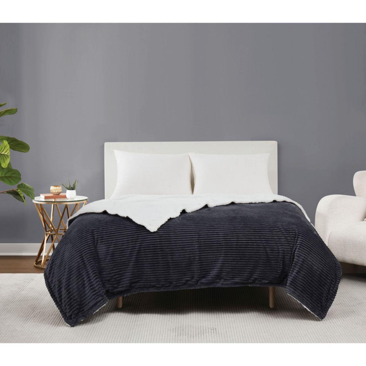 Brooklyn Loom Brooklyn Loom Corduroy Tan Full/Queen Blanket | Belk