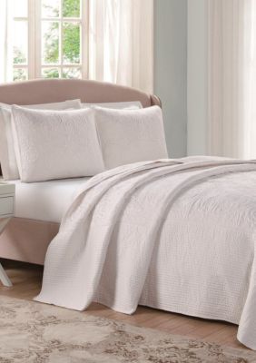 Laura Ashley Silky Satin Queen Bedspread | belk