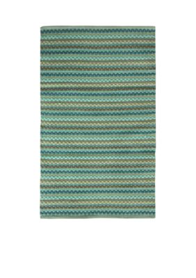 Bacova Textured Woven Teal Accent Rug | belk