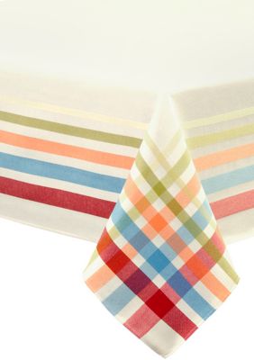 Fiesta® Plaid Multi-Colored Tablecloth 60-in. x 84-in. | belk