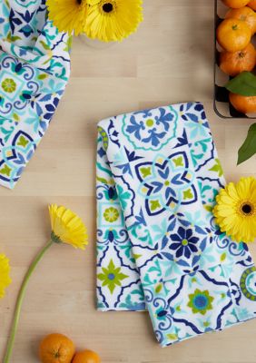 Fiesta® Worn Tiles Kitchen Towel 2-Pack Set | belk