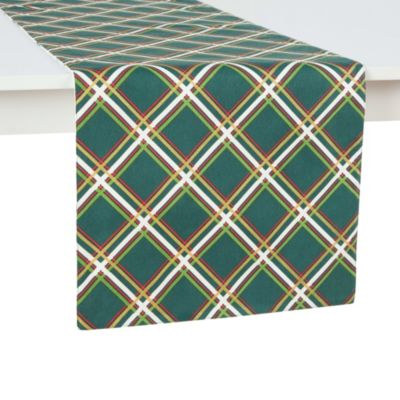 kate spade new york® Holiday Confetti Acrobat Plaid Table Runner | Belk