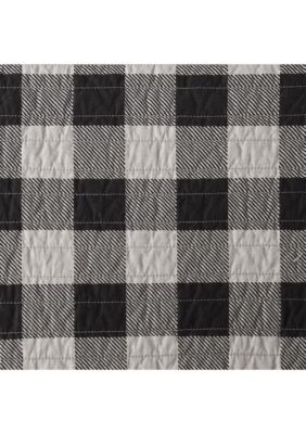 Woolrich Buffalo Check Oversized Quilt Gray 3 Piece Mini Set | belk