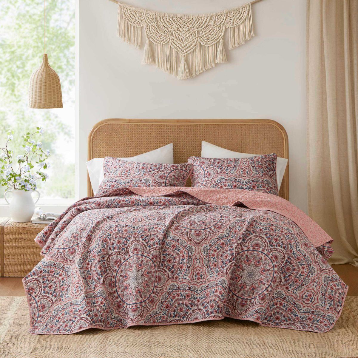 510 Design Valerie Boho Floral Reversible Quilt | Belk