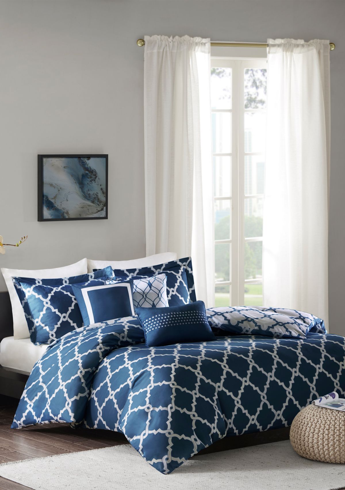 Madison Park Merritt 6 Piece Reversible Duvet Cover Set | Belk