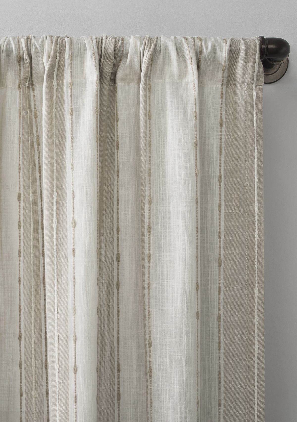 Archaeo Slub Texture Stripe Cotton Window Curtain | Belk