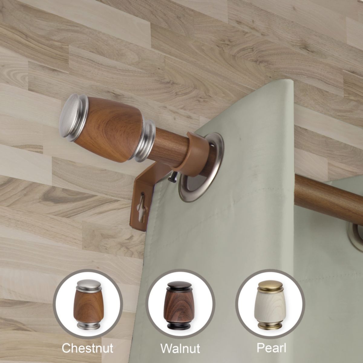 Rod Desyne 1" Romilda Faux Wood Curtain Rod | Belk