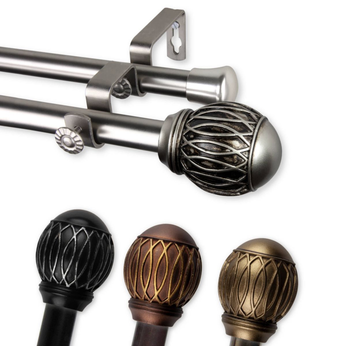 Rod Desyne 13/16" Tyoma Double Curtain Rod | Belk