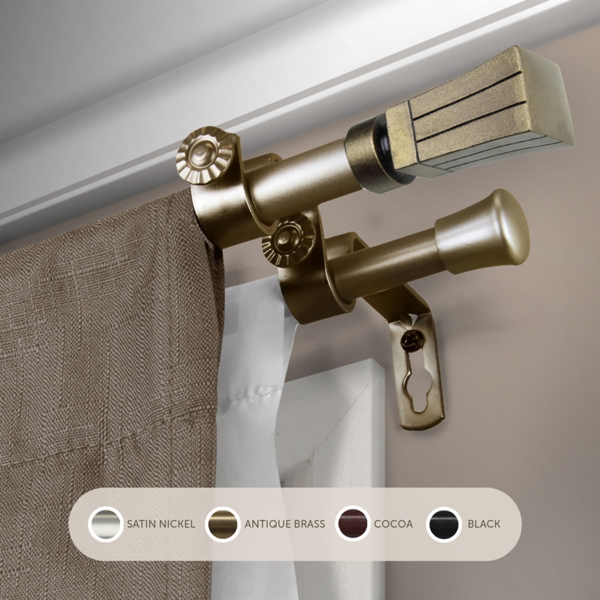 Rod Desyne 5/8" Flare Double Curtain Rod | Belk